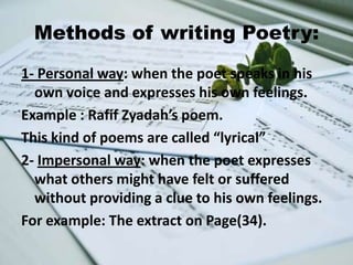 Introduction to Literature - Lecture 3 | PPTX