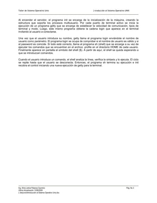 Introducción al sistema operativo unix | PDF
