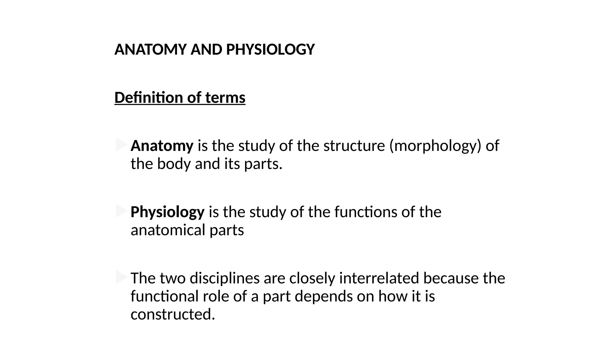 Introduction to Anatomy and Physiology . | PPTX