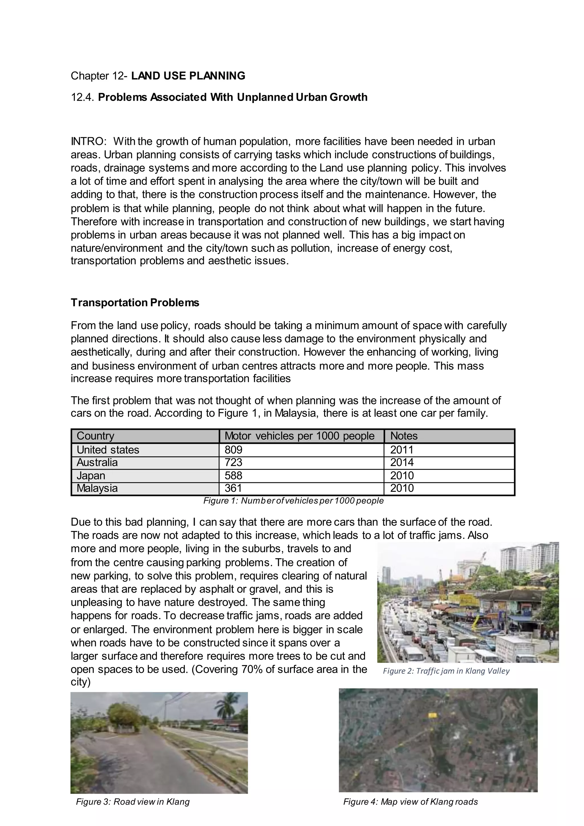 ESD report - Unplanned Urban Growth | DOCX