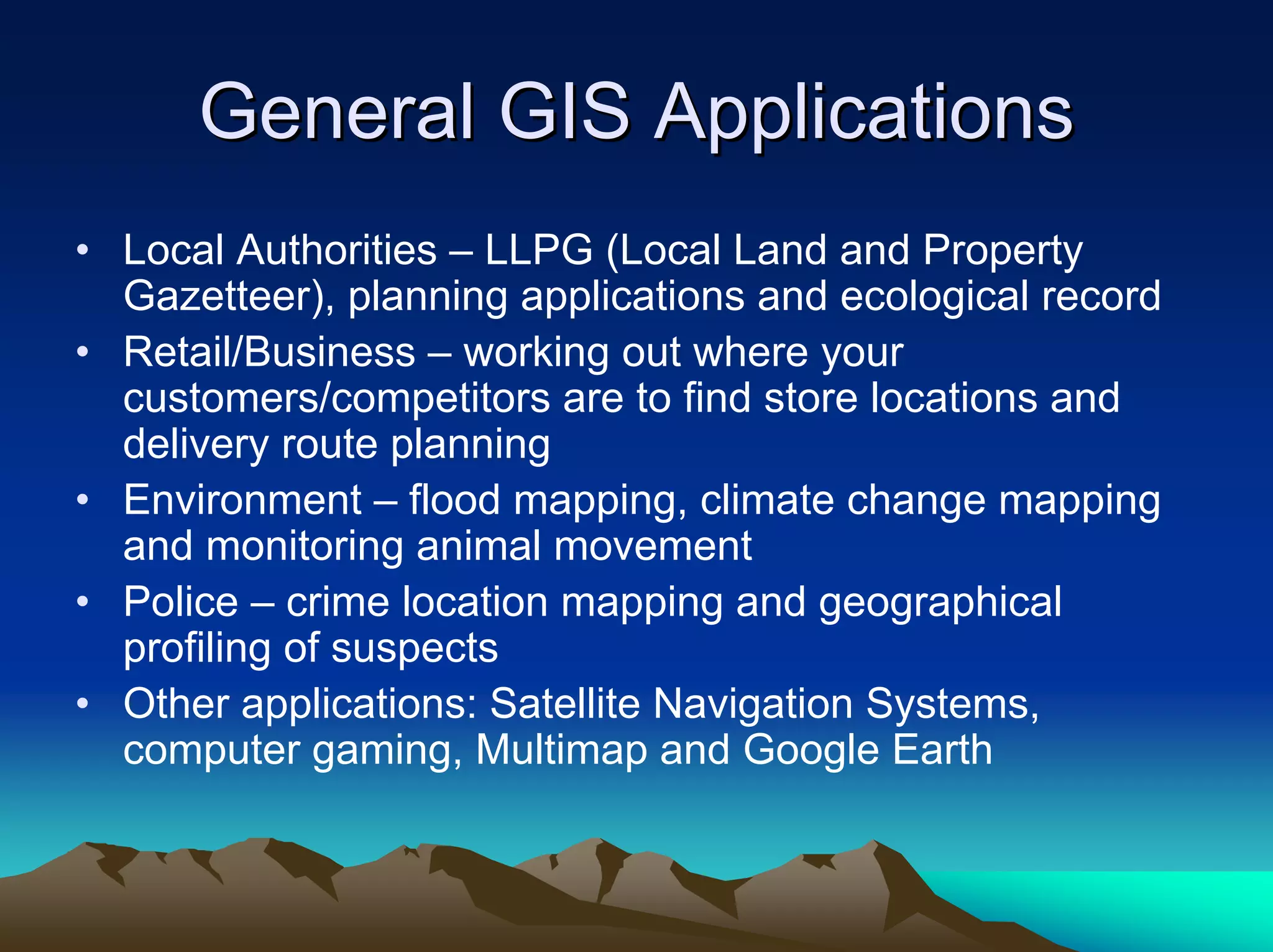 Introduction To and Arcaeological Apps of GIS | PPT