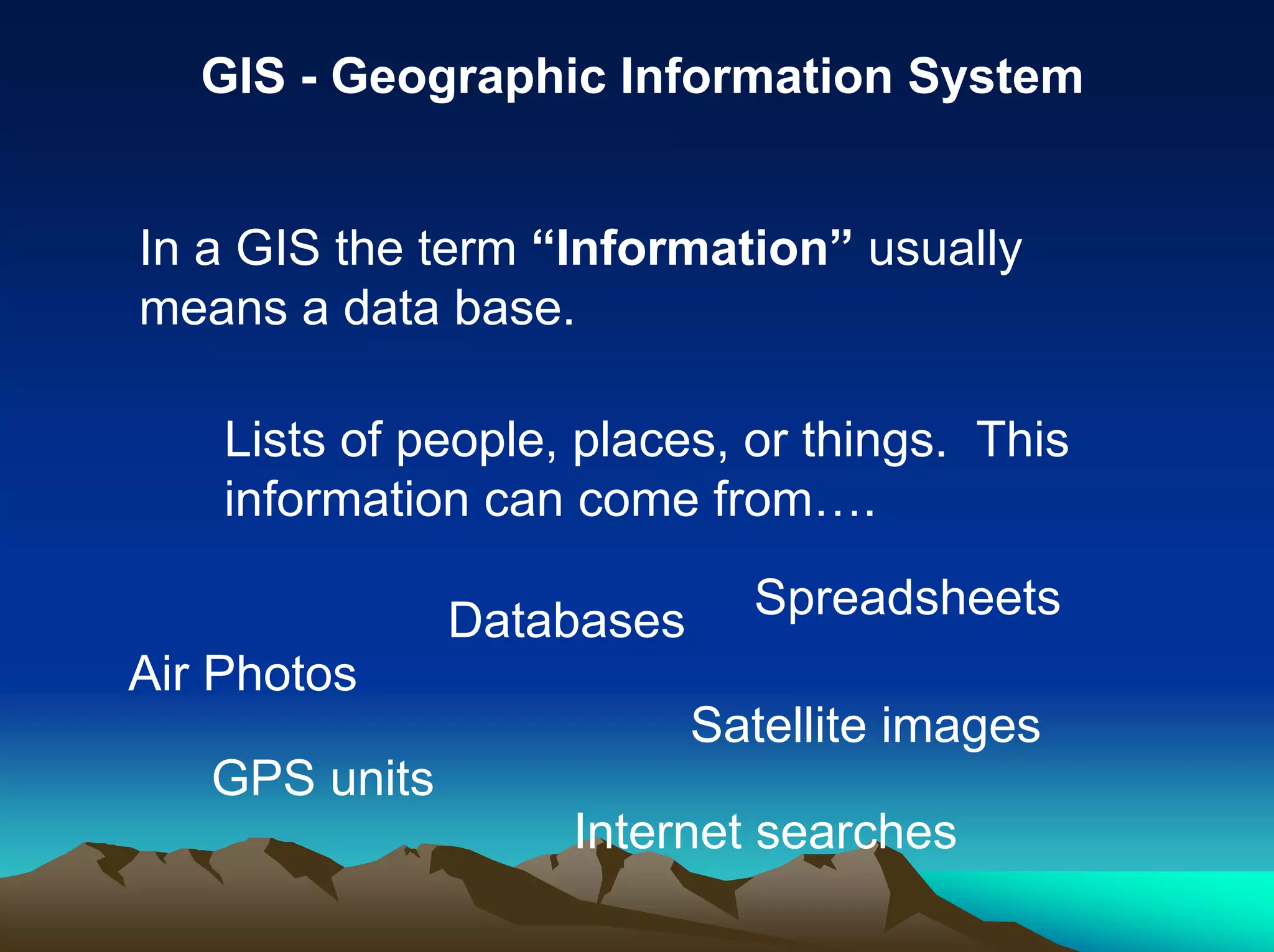Introduction To and Arcaeological Apps of GIS | PPT