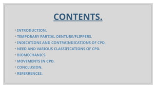 INTRO AND BIOMECHANIVCS OF CPD.pptx prostho | PPTX