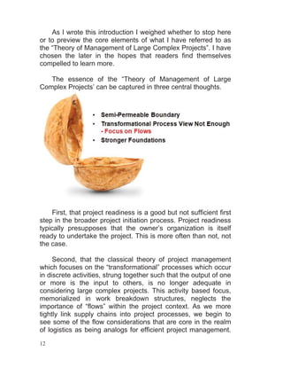 Theory of Management of Large Complex Projects - Introduction and ...