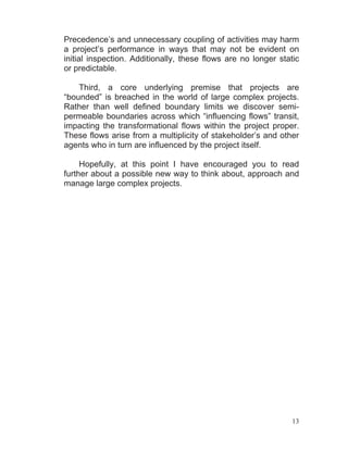 Theory of Management of Large Complex Projects - Introduction and ...