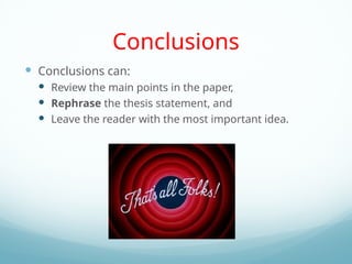 Effective Techniques for Writing Introductions and Conclusions in ...