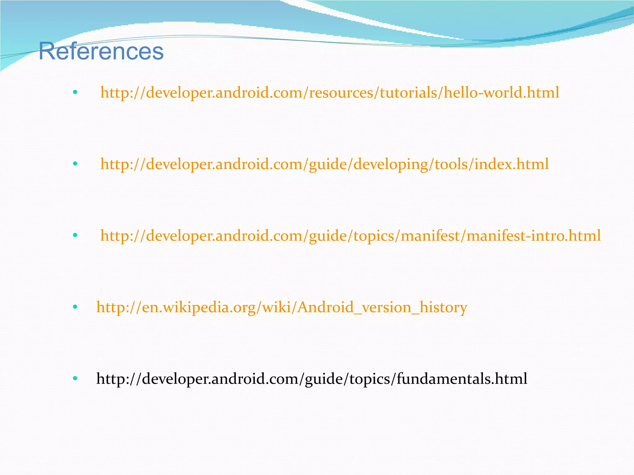 Introduction to android | PPT | Free Download