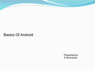 Introduction to android | PPT