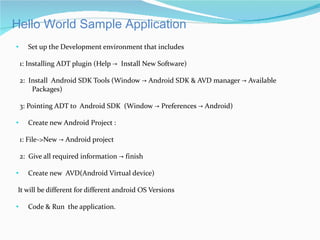 Introduction to android | PPT