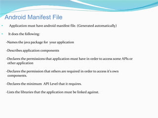 Introduction to android | PPT | Free Download