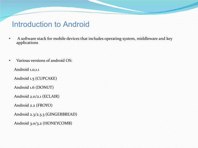 Introduction to android | PPT