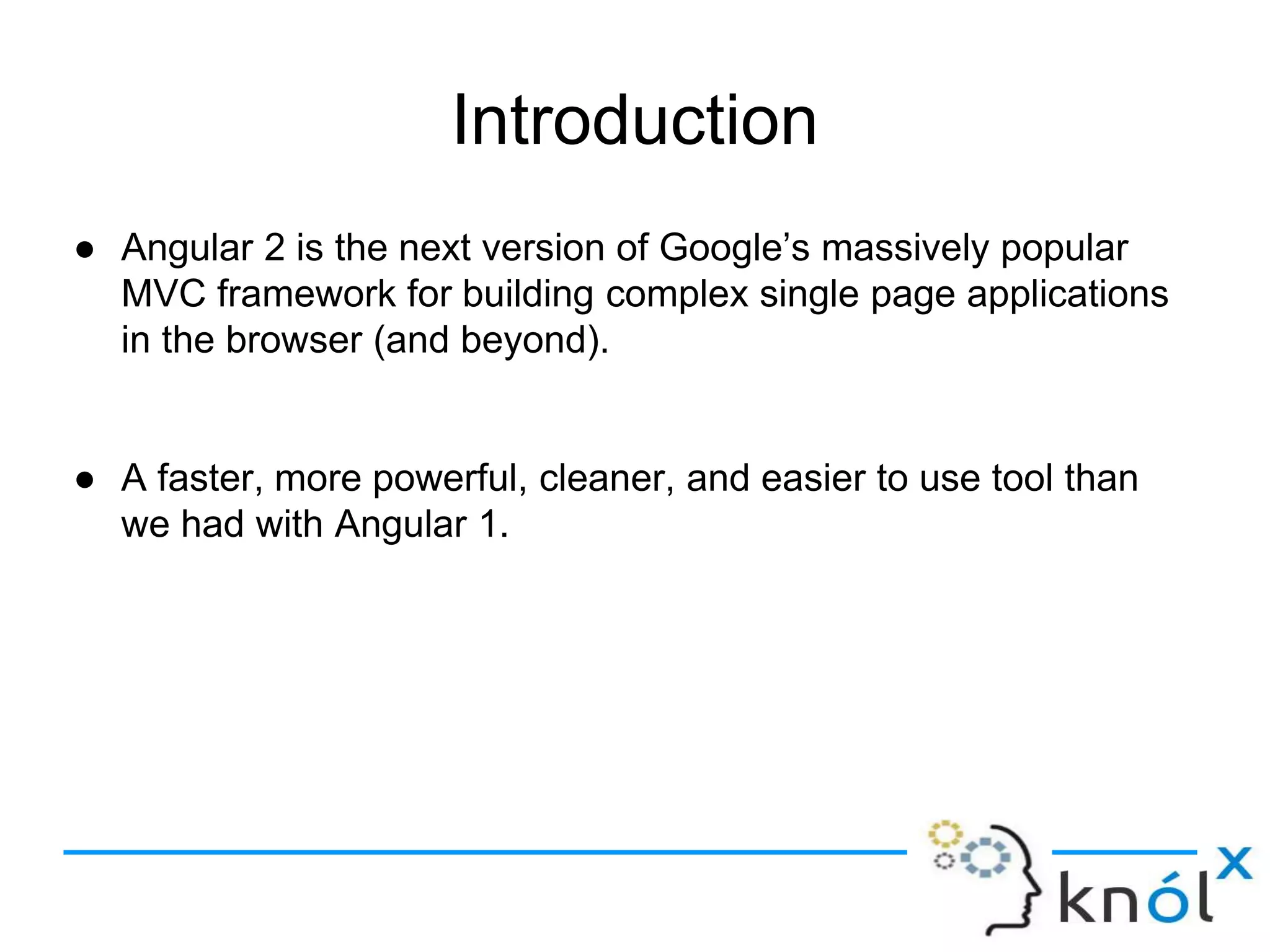 Introduction to Angular2 | PPT