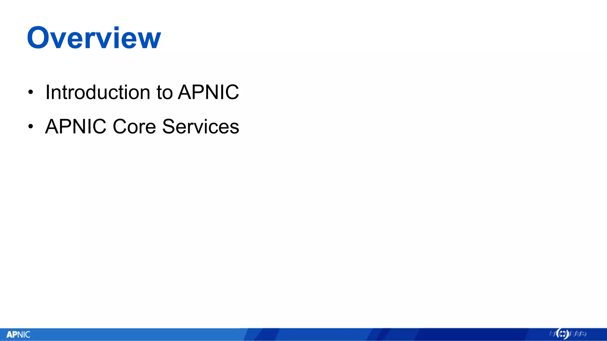 PCTA Convention 2023: APNIC Introduction | PDF