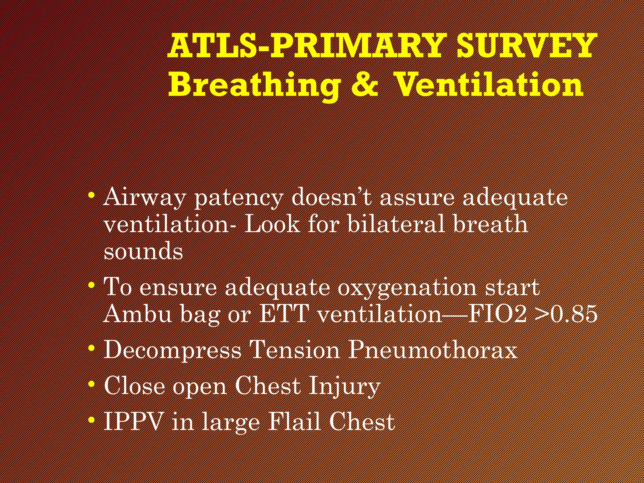 ATLS- Advanced Trauma Life Support | PPT