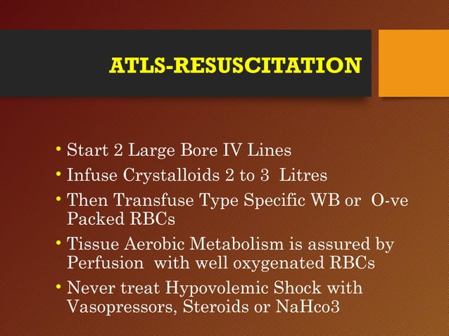 ATLS- Advanced Trauma Life Support | PPT