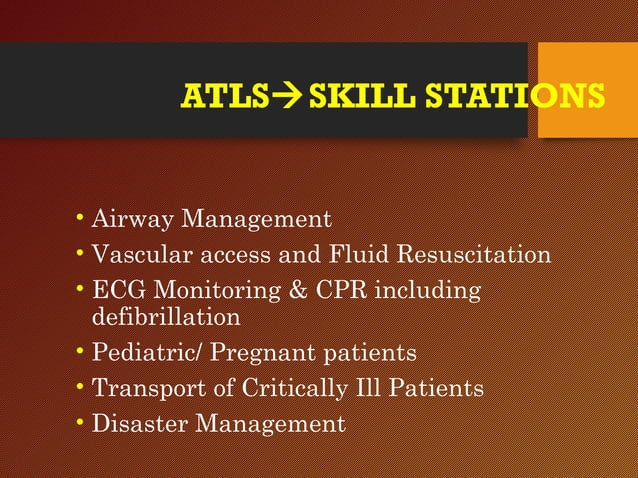 ATLS- Advanced Trauma Life Support | PPT | First Aid | Injuries