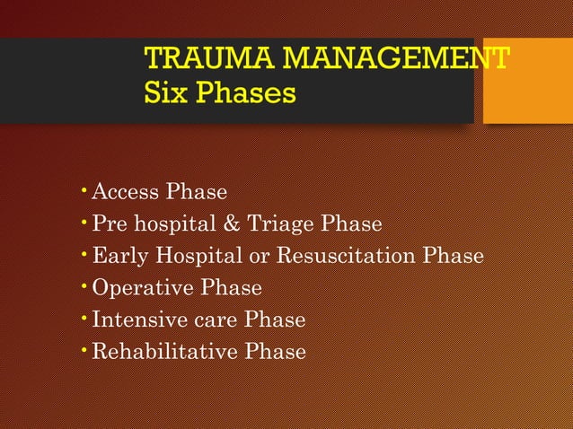 ATLS- Advanced Trauma Life Support | PPT ATLS- Advanced Trauma Life Support | PPT