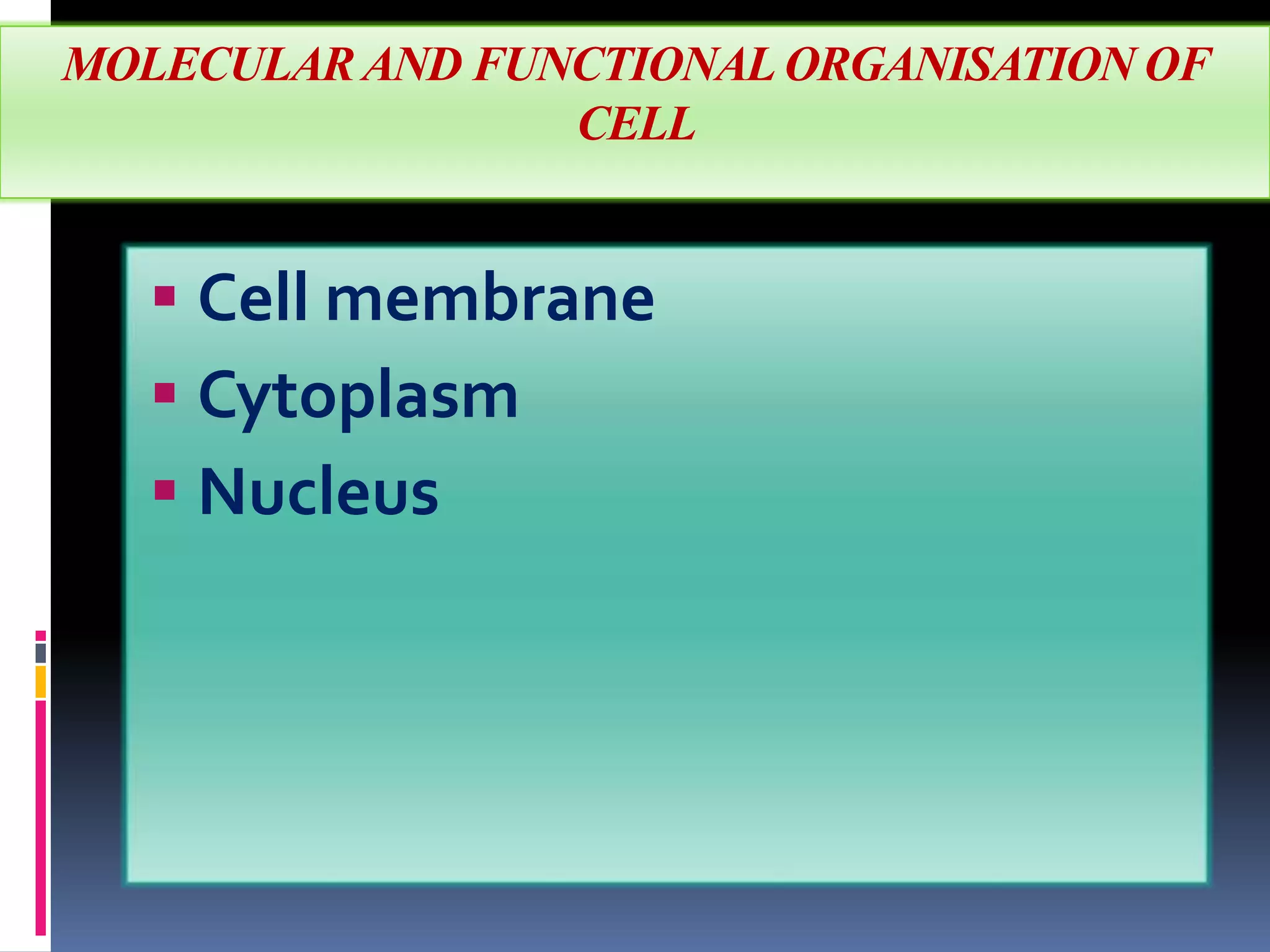 Introduction to Biochemistry, cell and cell organelles | PPTX