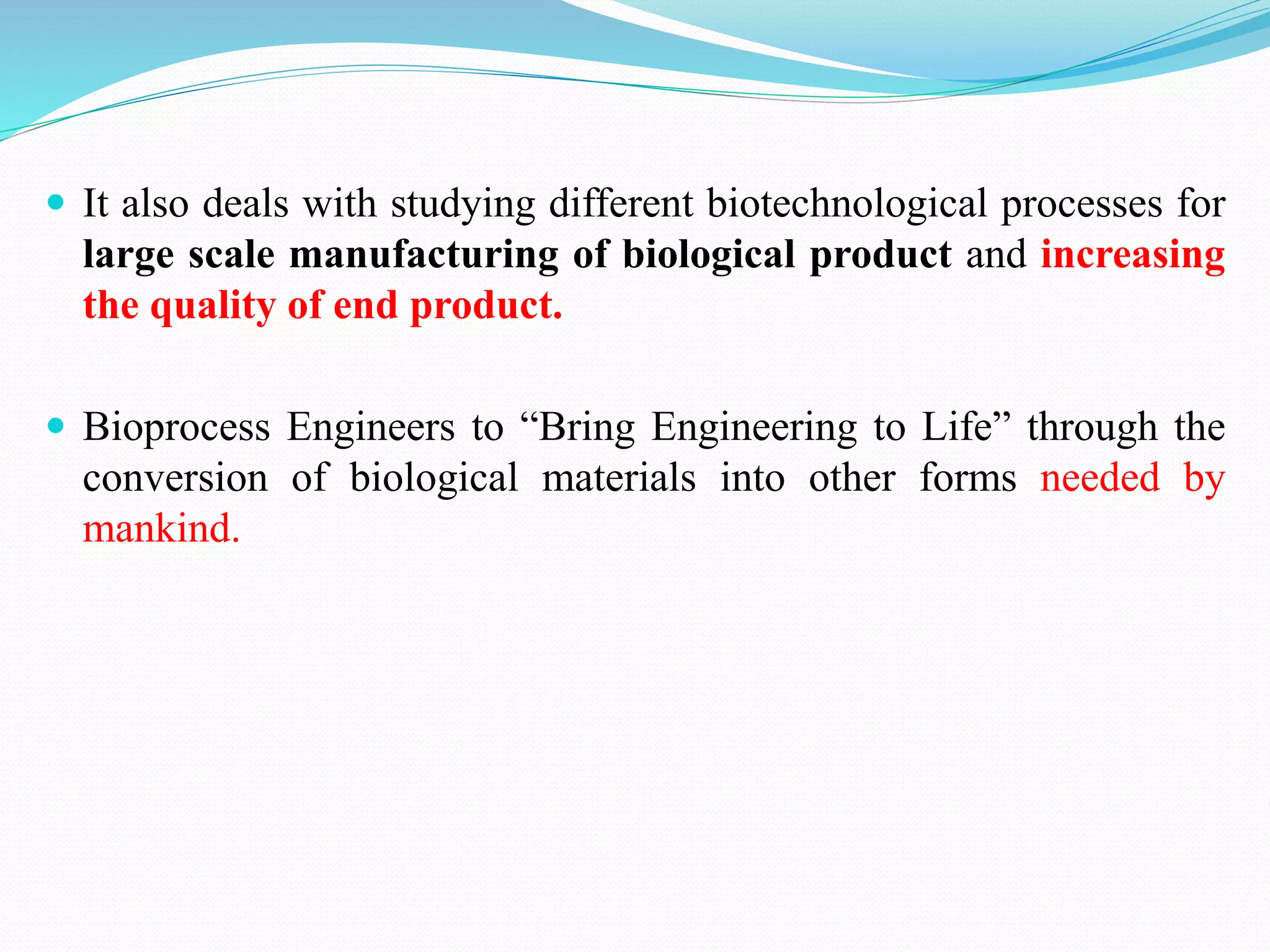Introduction to bioprocess Engineering | PPTX
