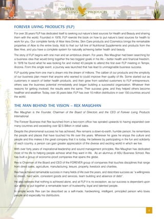 Forever living Products Intro Book in English 2013 | PDF