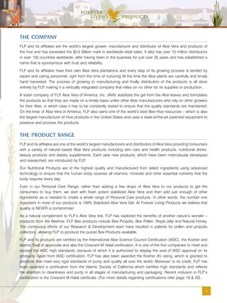 Forever living Products Intro Book in English 2013 | PDF