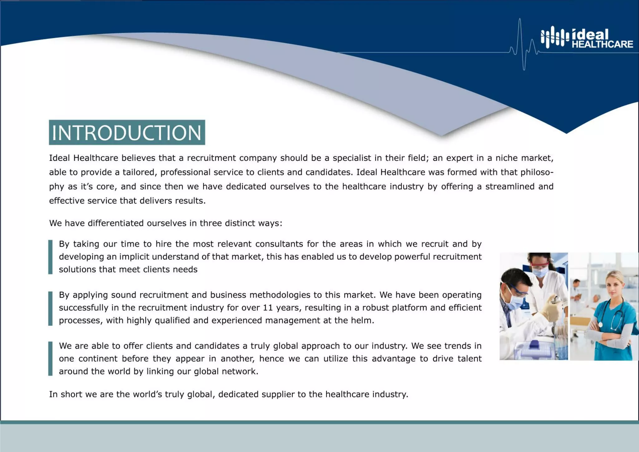 Intro to Ideal Healthcare | PPT