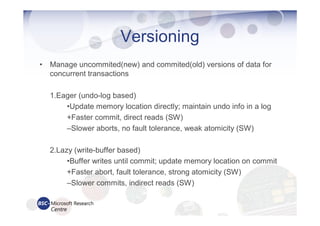 BSC-Microsoft Research Center Overview | PDF