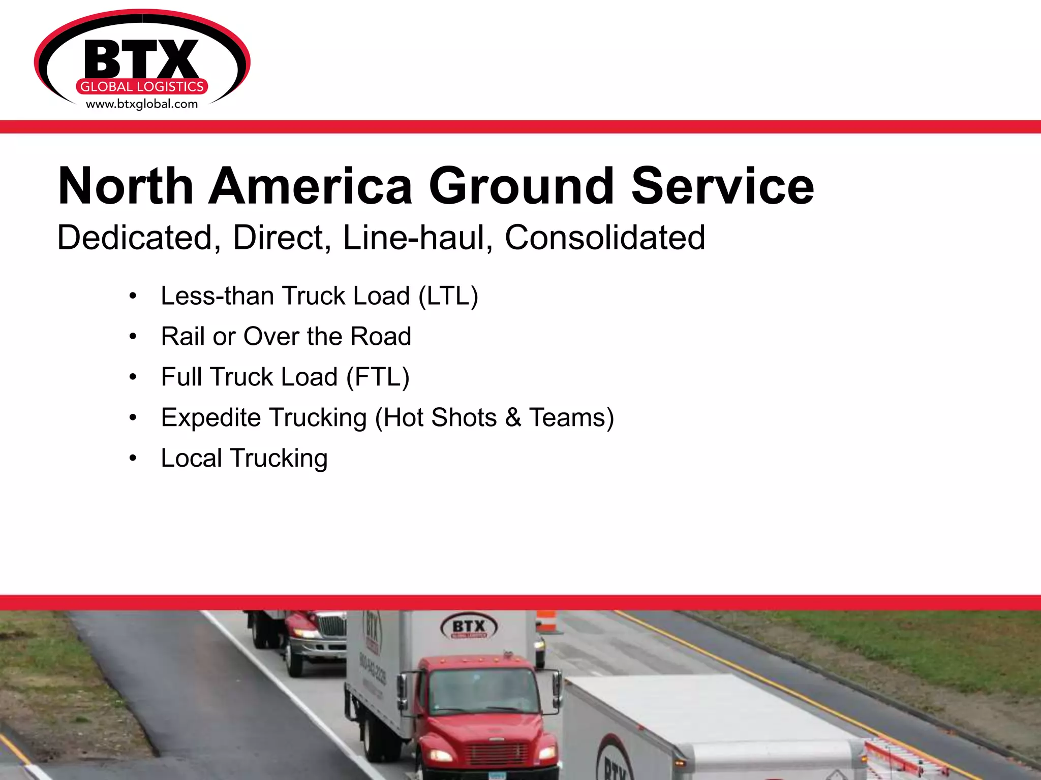 An Introduction to BTX Global Logistics | PPTX