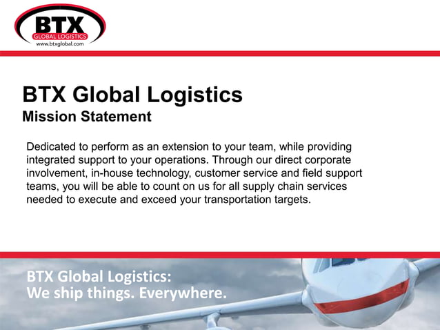 An Introduction to BTX Global Logistics | PPT