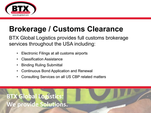 An Introduction to BTX Global Logistics | PPT