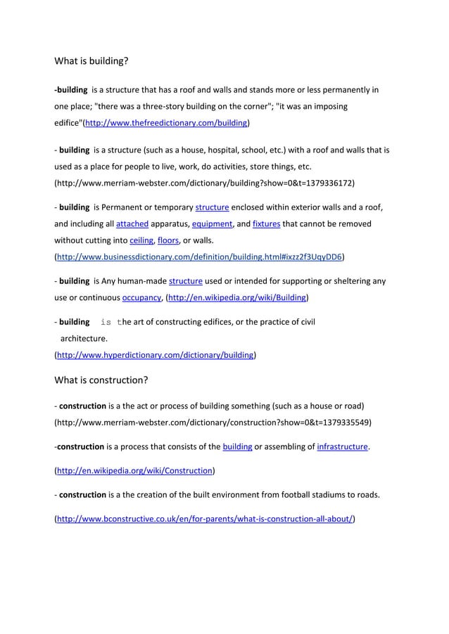 Introduction building construction | PDF