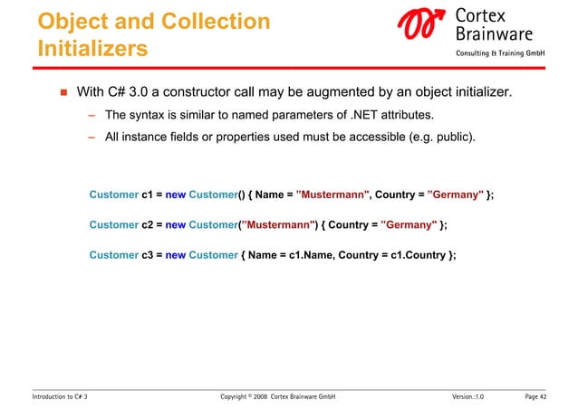 Introduction to C#3 | PDF | Programming Languages | Computing