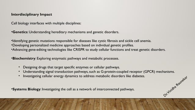 Introduction to cell biology_Biology of Cells | PPTX