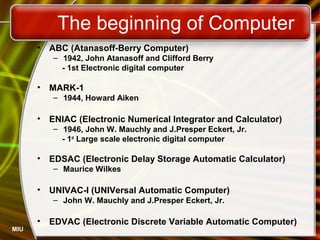 Intro ch 01_a | PPT | Computing | Technology & Computing