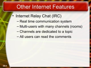 Intro Ch 02 B | PPT | Email | Internet