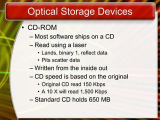 magnetic and optic based storage devices | PPT