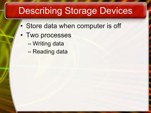magnetic and optic based storage devices | PPT
