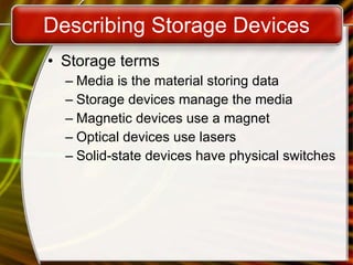 magnetic and optic based storage devices | PPT
