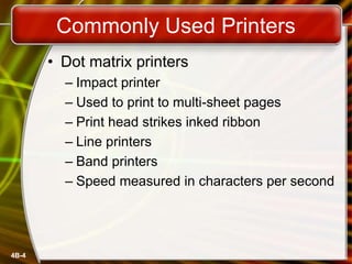 Intro chapter 03_b printers and its types | PPT