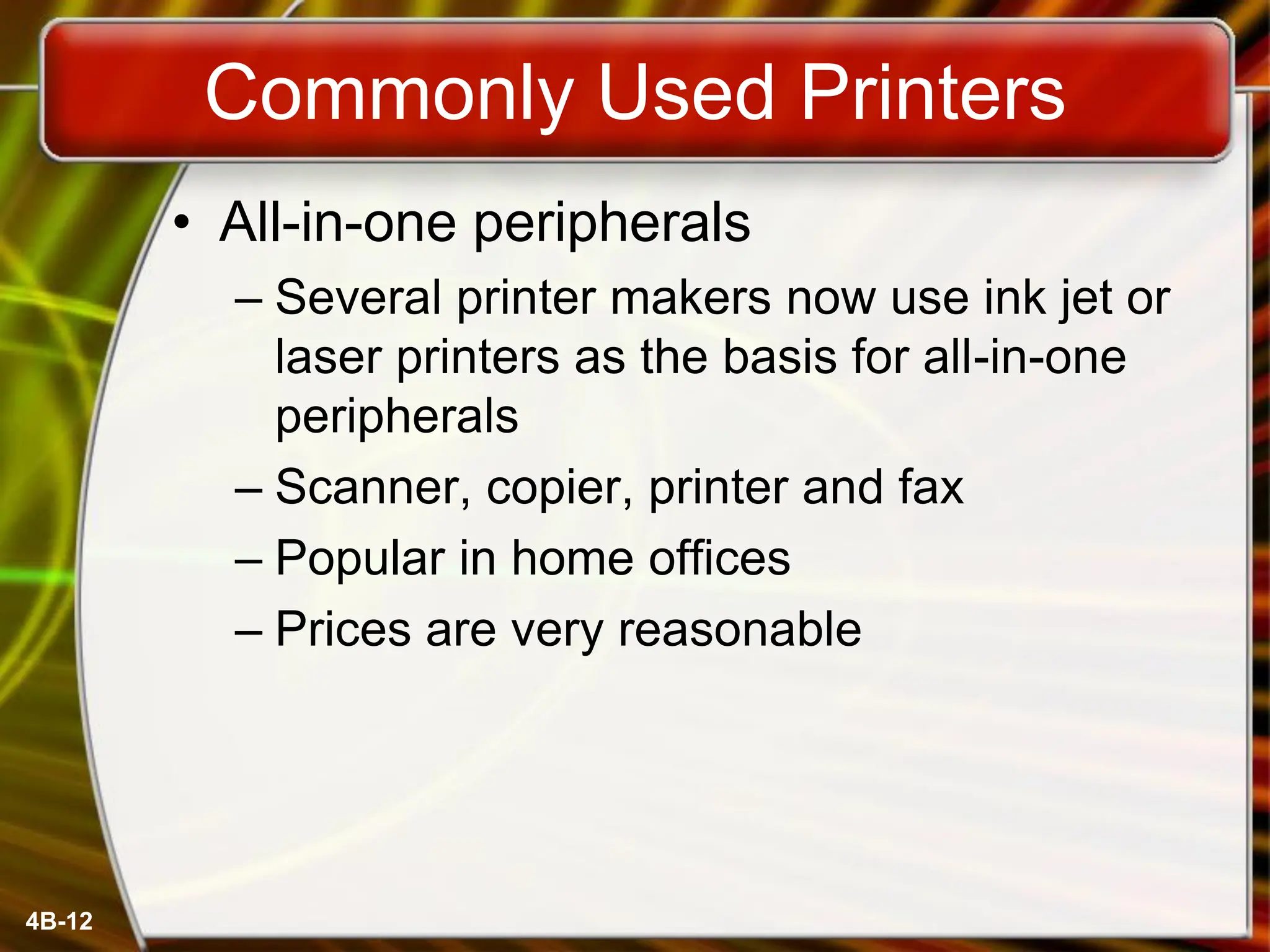 Intro_Chapter_03B.pdf types of printers with example | PDF