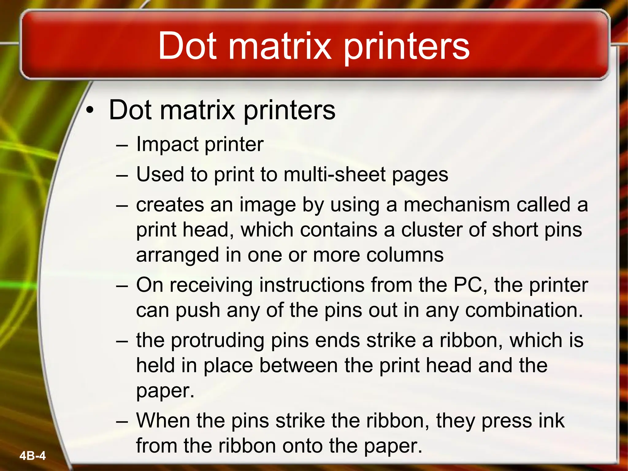 Intro_Chapter_03B.pdf types of printers with example | PDF