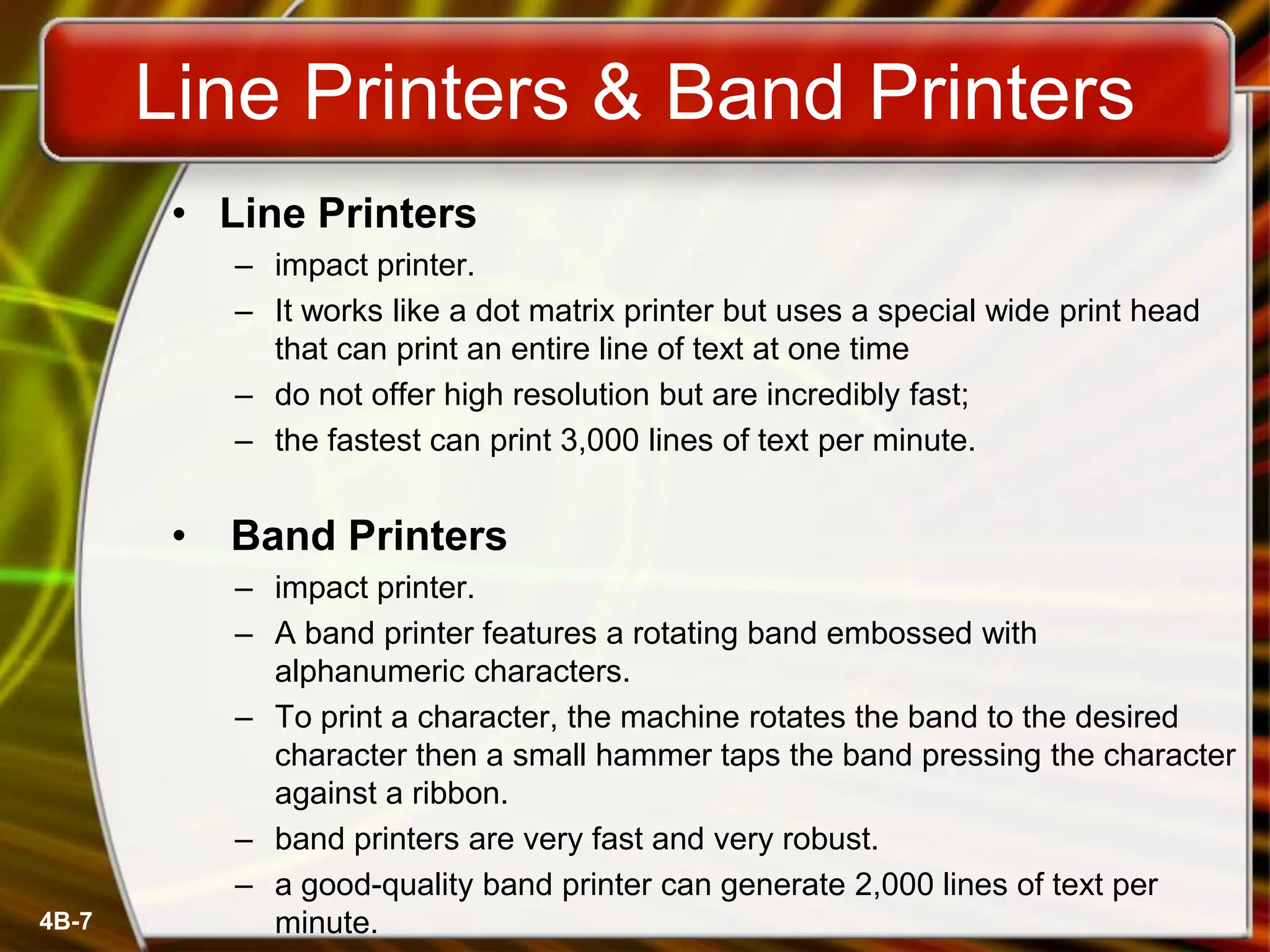 Intro_Chapter_03B.pdf types of printers with example | PDF