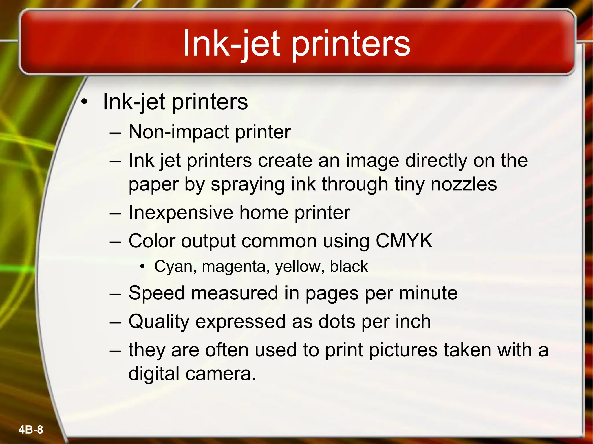 Intro_Chapter_03B.pdf types of printers with example | PDF