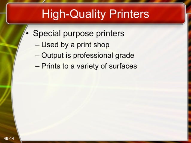 Intro_Chapter_03B.pdf types of printers with example | PDF