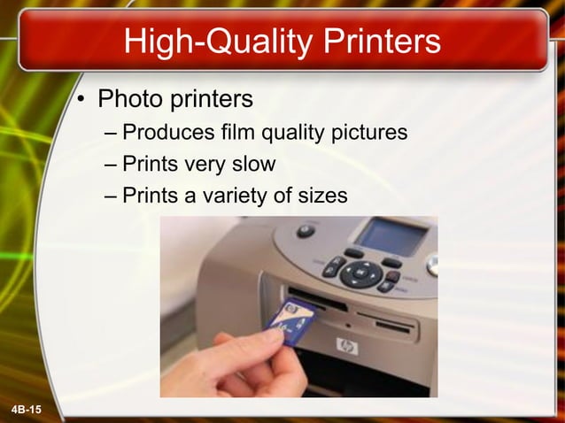 Intro_Chapter_03B.pdf types of printers with example | PDF