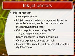 Intro_Chapter_03B.pdf types of printers with example | PDF