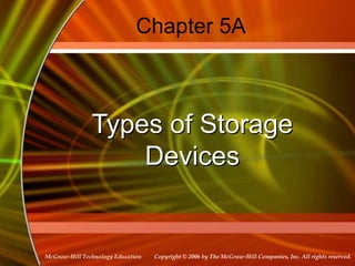 Intro chapter 05_a Types of storing devices | PPT