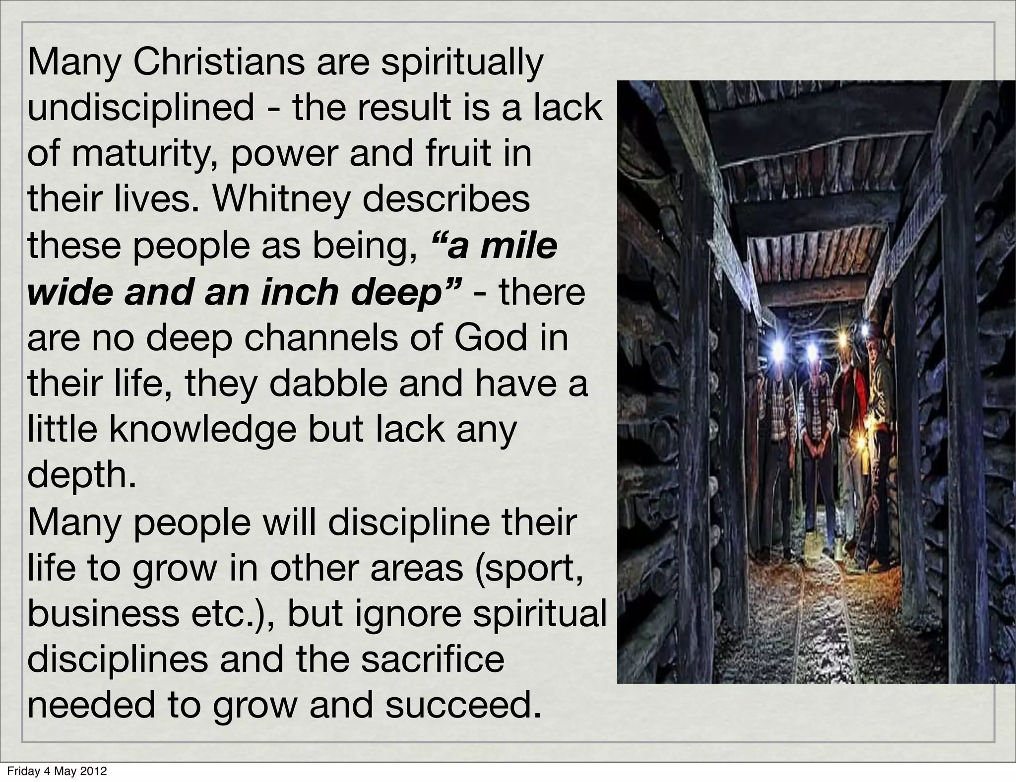 Donald Whitney, Spiritual Disciplines: Intro & chapter 1b | PDF
