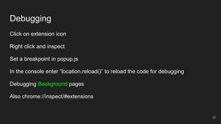Intro chrome extensions | PPT