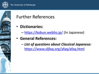 Introduction to Classical Japanese Orthography | PDF